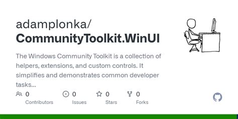 Github Adamplonkacommunitytoolkitwinui The Windows Community