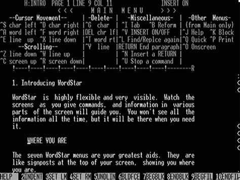 Wordstar Word Processor Everything You Need To Know Retrocomp Si