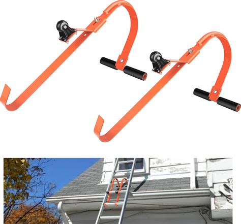 2 Pack Roof Ladder Ladder Roof Hook Heavy Duty Steel Ladder Stabilizer