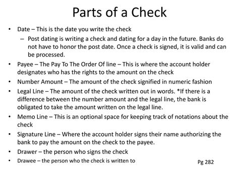 Parts Of A Check Diagram How To Read A Check Parts Of A Chec