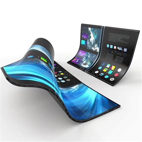 Modern Flex Screen Icon Flat Illustration Of Modern Flex Screen Icon