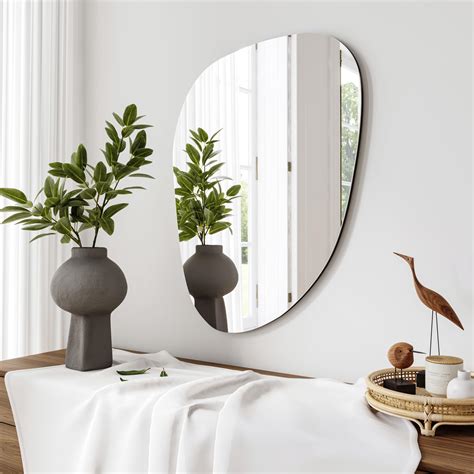 Sanhuamao Irregular Wall Mirror Asymmetrical Mirror For