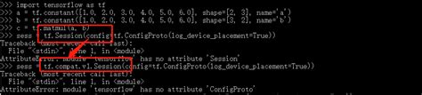 module ‘tensorflow‘ has no attribute ‘configproto‘ ‘session‘问题的解决