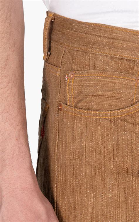 Naked Famous Denim Super Guy Mij Tokushima Hand Dyed Kakishibu