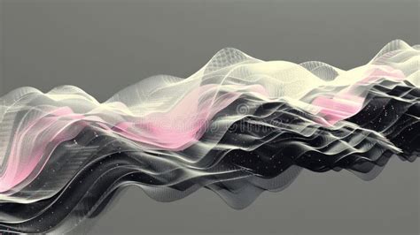 Abstract Waveforms In Soft Colors Create A Flowing Dynamic Visual