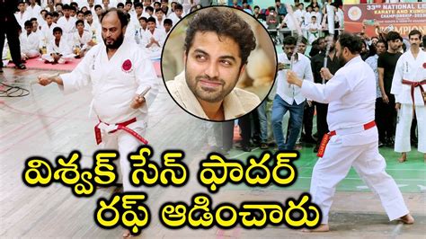 Vishwak Sen Father Karate Raju Nunchaku Video Tfpc Youtube