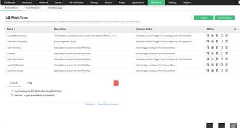 Execute Workflow Opmanager Help