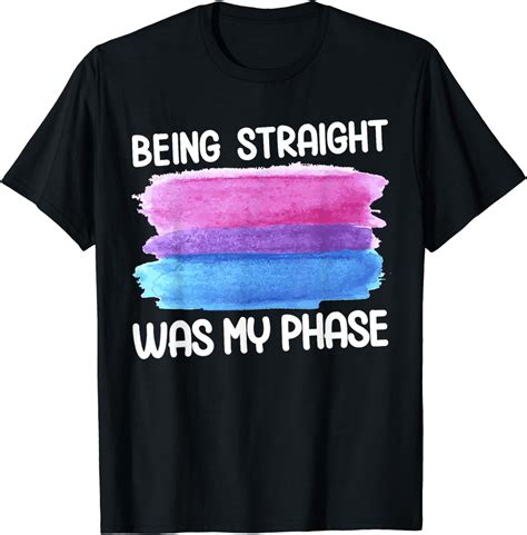 Bisexual Bi Pride Flag Being Straight Was My Phase T Shirt