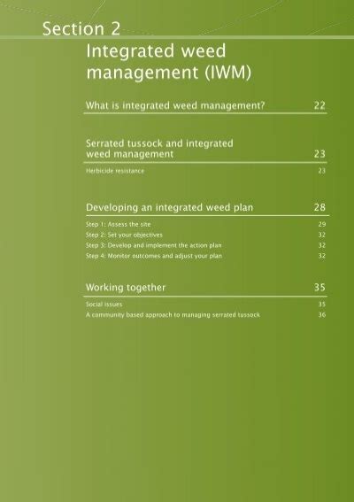 Section 2 Integrated Weed Management IWM Weeds Australia