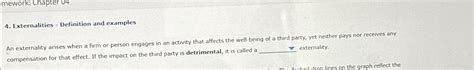 Solved Mework Chapter 044 ﻿externalities ﻿definition And