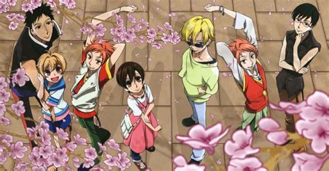 Download Ouran High School Host Club Members Posing Together In This