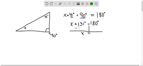 solved find the missing angle and classify each triangle as acute