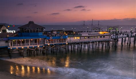 Redondo Pier At Sunset Manhattan Beach Pier Seattle Skyline