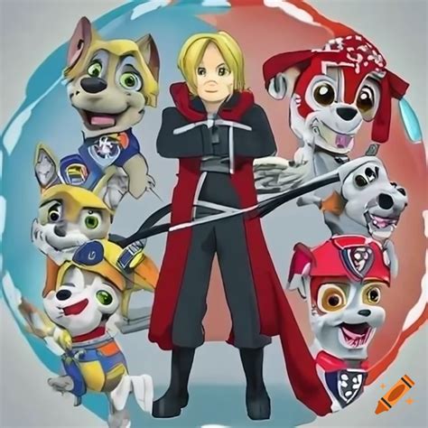 Paw Patrol Characters As Edward Elric From Fullmetal Alchemist On Craiyon
