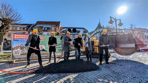 Breitbandausbau Bad Gottleuba Berggießhuebel Spatenstich Mitteldeutsche
