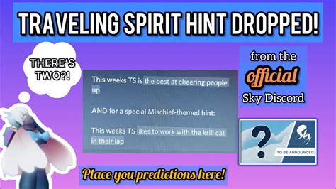 TWO TS HINTS DROPPED What Is The Next Traveling Spirit Predictions