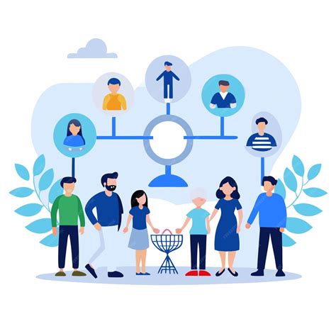 Representación Visual Del Concepto De Herencia En La Programación Orientada A Objetos Vector