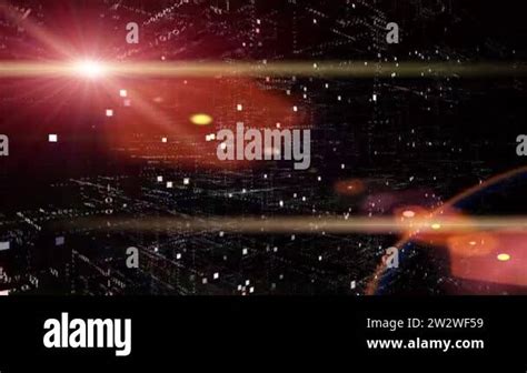 4k Big Data Animated Tag Word Cloud Matrix Binary Computer Code