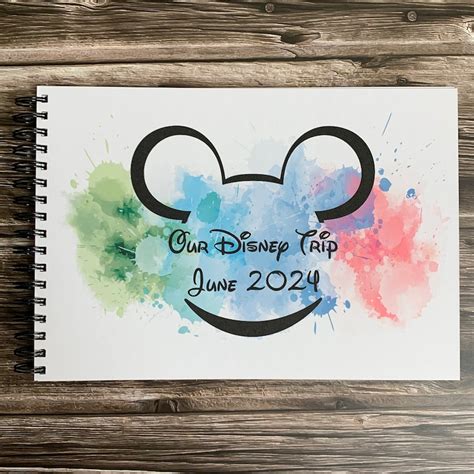 Personalised Splash Disney Autograph Book Mickey Or Minnie Etsy