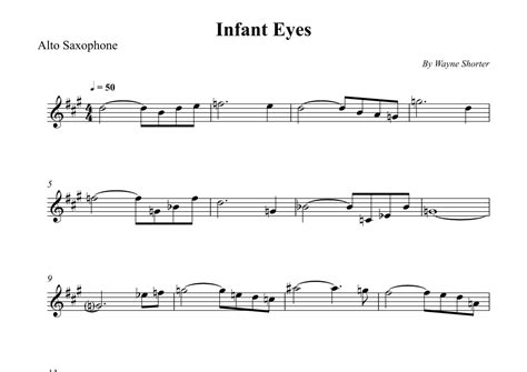 Infant Eyes Arr Wesley S Silva By Wayne Shorter Sheet Music For