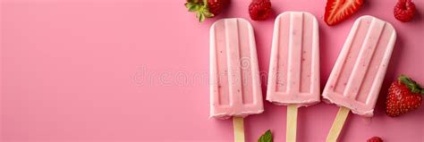 Yogurt Frozen Fruit Popsicle Bars With Sweet Berries Delicious Healthy