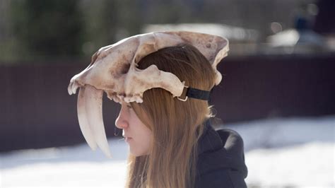 Smilodon Skull Mask Helmet Horror Mask Realistic Animal Skull On Head