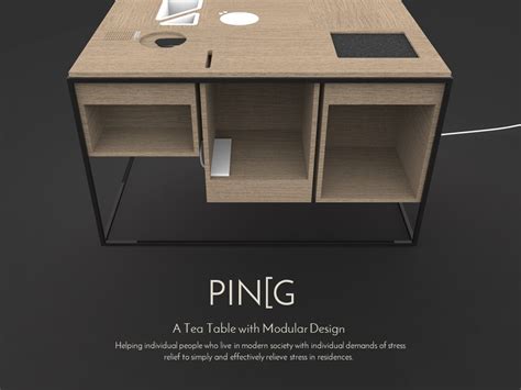 Pin[g A Tea Table With Modular Design Furniture Design Project