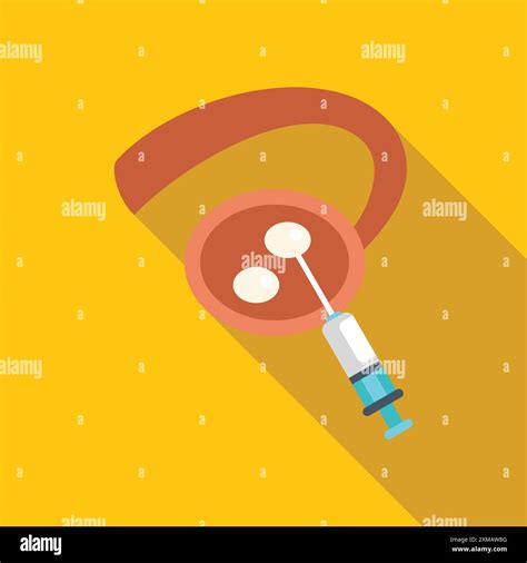 Syringe Being Used To Remove Egg Cell From Ovary For In Vitro