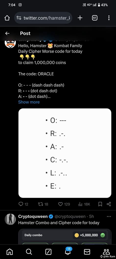 Daily Cipher Also Claim Mr Ram On Binance Square