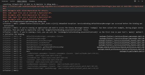 Unhandled Exception Servicesbindingdefaultbinarymessenger Was