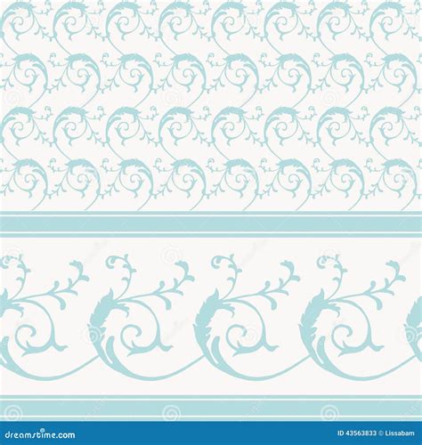 Vintage Decorative Scrollwork Pattern Cartoon Vector Cartoondealer