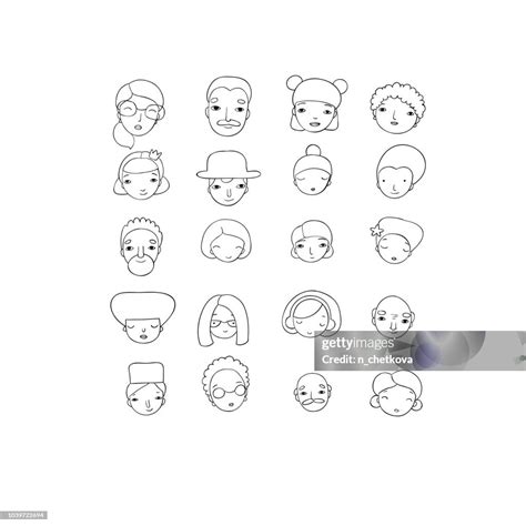 Different Faces High Res Vector Graphic Getty Images