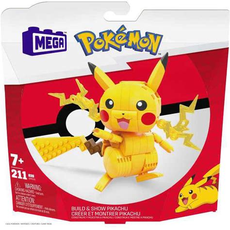 Mega Construx Pokémon Construye Y Muestra Pikachu — Dondino