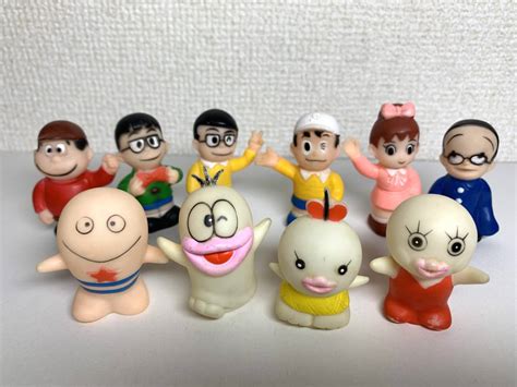 当時物 バンダイ オバケのq太郎 オバq ソフビ 指人形 全10種 Bandai おばけのq太郎 おばqソフビ｜売買されたオークション情報