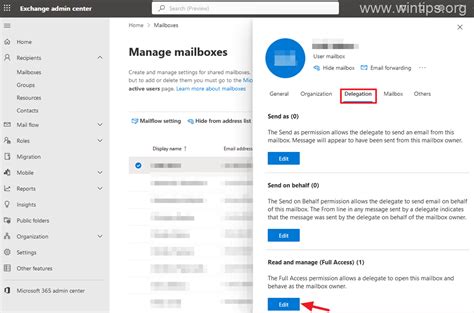 How To Give Permissions To A Users Mailbox To Others In Office 365