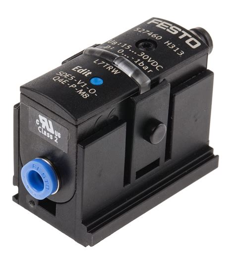 Sde5 V1 O Q4e P M8 Festo Pressure Sensor 15 To 30v Dc Ip40 0bar Rs