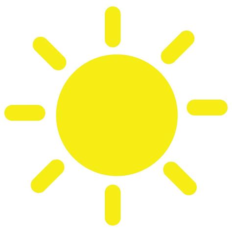 Sunny Weather Icon Sun Icon Weather Forecast Icon For Sunny Weather