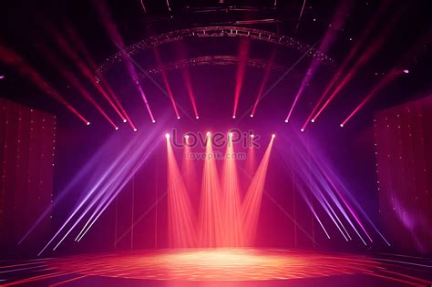 무대 조명 포커스 커튼 배경