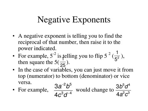 Zero And Negative Exponents Ppt Download