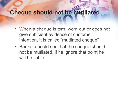 Cheque Payment Or Encashment Of Cheque Ppt