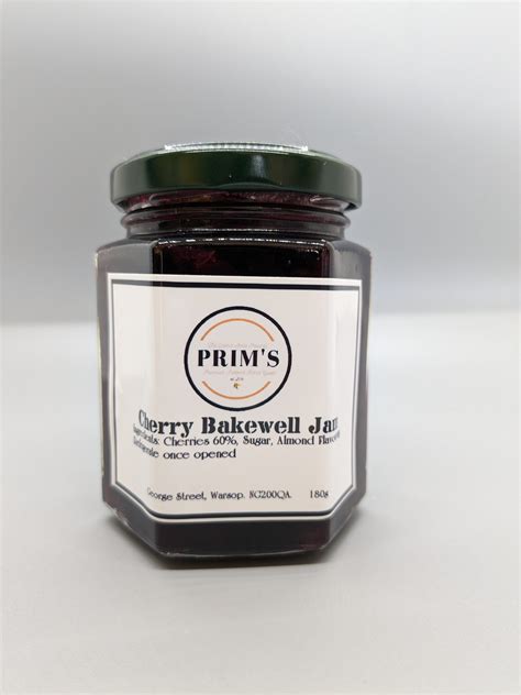 Cherry Bakewell Jam Prims Preserves Pickles Baked Goods