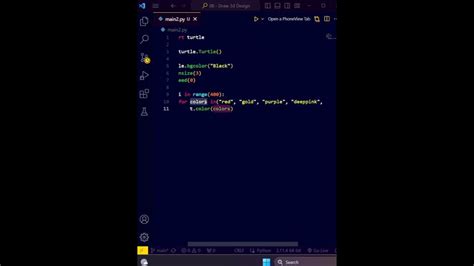 Quick And Cool Python Turtle Awesome Design 🐢🎨 Coding Youtube