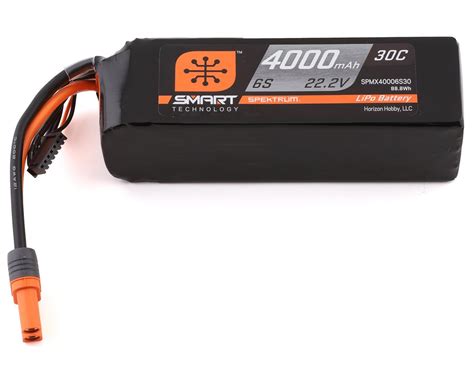Spektrum RC 6S Smart LiPo Battery Pack W IC5 Connector 22 2V 4000mAh