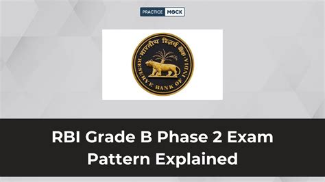 Rbi Grade B Phase 2 Exam Pattern Explained