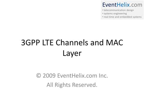 Gpp Lte Mac Layer Pdf