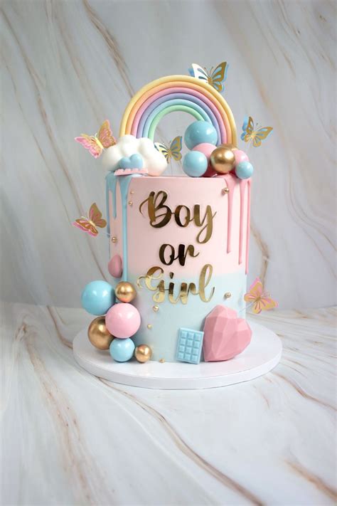 Bear Gender Reveal Cake Artofit