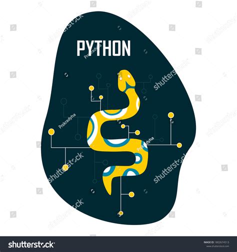 Python Code Language Sign Programming Coding Stock Vector Royalty Free