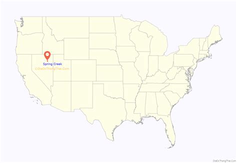 Map Of Spring Creek Cdp Nevada Thong Thai Real