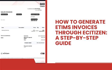Generating Etims Invoices Through Ecitizen 2025 Easy Guide Mwash Cyber