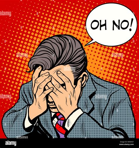 Man Oh No Stock Photo Alamy
